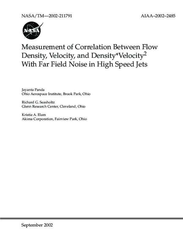 (PDF) Measurement of Correlation Between Flow Density, Velocity and ...