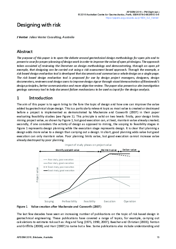 (PDF) Designing with risk