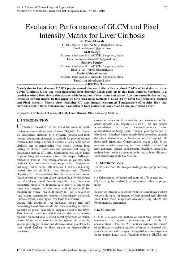 (PDF) Evaluation Performance of GLCM and Pixel Intensity Matrix for ...
