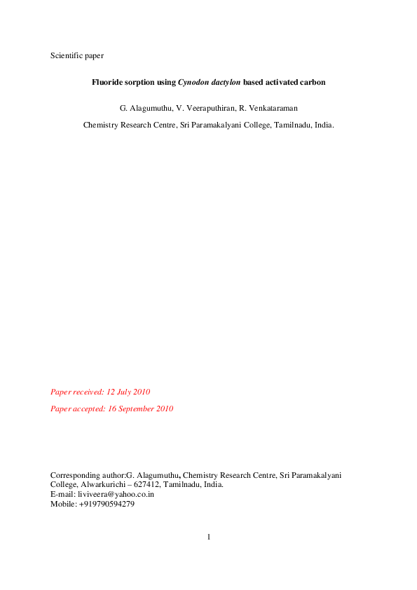 (PDF) 1 Scientific paper