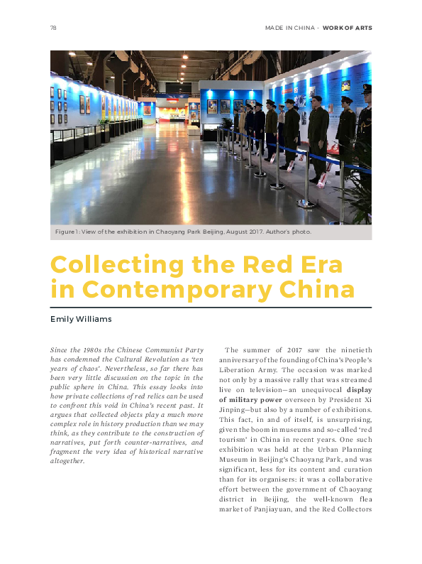 (PDF) Collecting the Red Era in Contemporary China