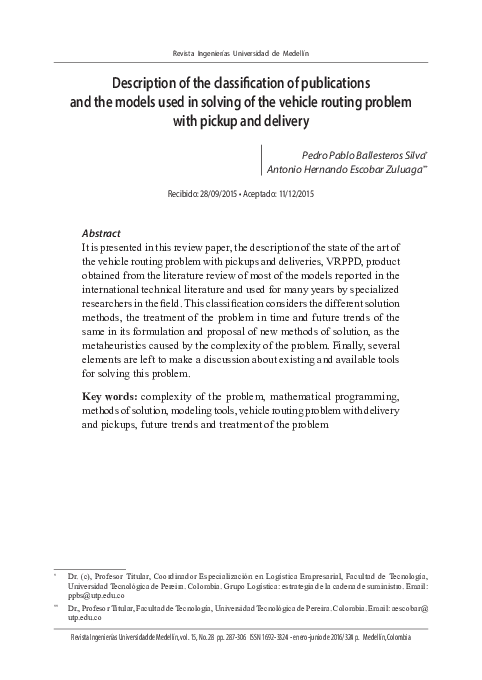 (PDF) Description of the classification of publications and the models ...