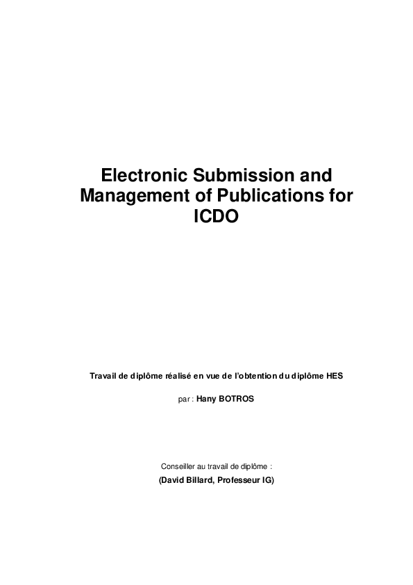 (PDF) Electronic submission and management of publications for ICDO ...