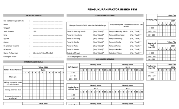 (PDF) PENGUKURAN FAKTOR RISIKO PTM
