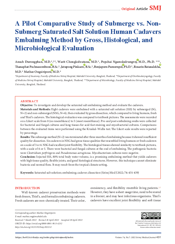 (PDF) A Pilot Comparative Study of Submerge vs. Non- Submerg Saturated ...