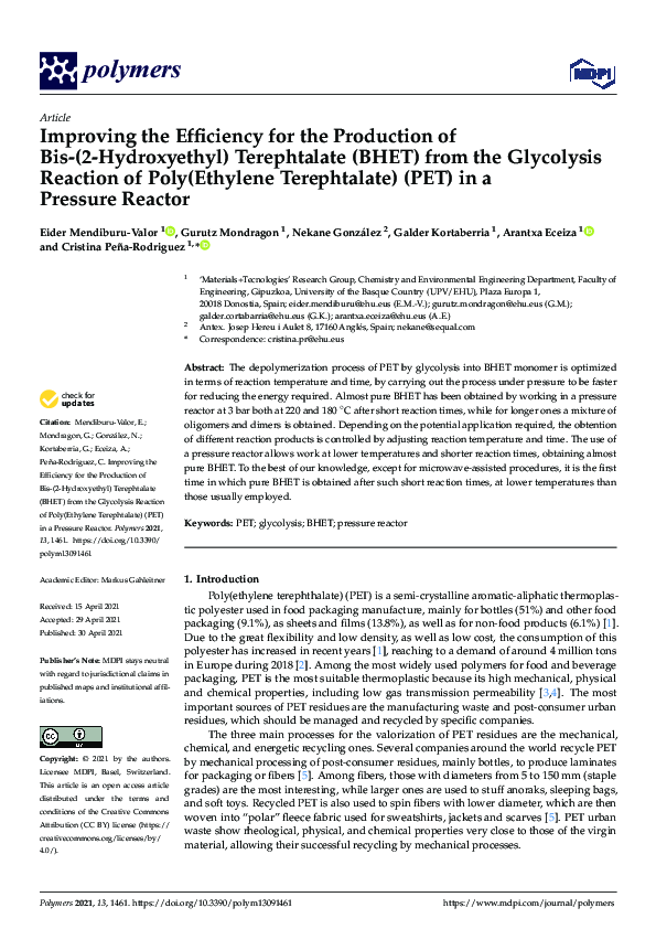 (PDF) Improving the Efficiency for the Production of Bis-(2 ...