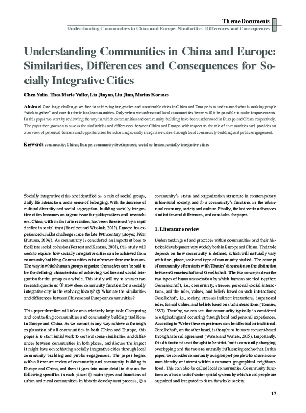 (PDF) Understanding Communities in China and Europe: Similarities ... (PDF) Understanding Communities in China and Europe: Similarities ...
