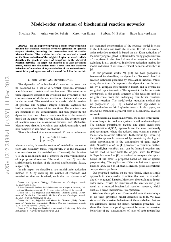 (PDF) Model-order | Arjan Van Der Schaft - Academia.edu