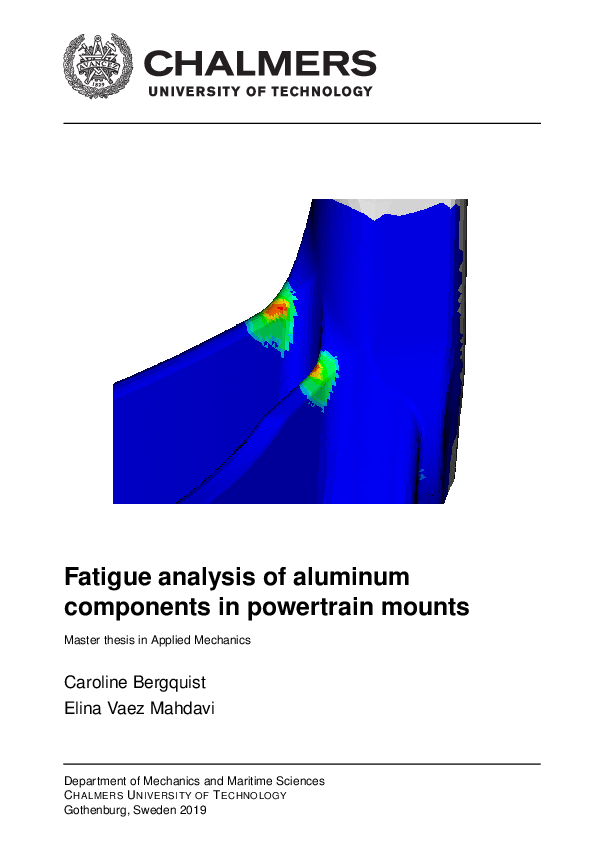(PDF) Fatigue analysis of aluminum components in powertrain mounts