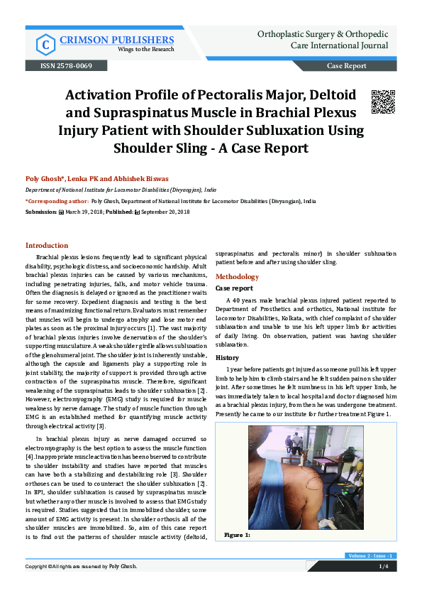 (PDF) Activation Profile of Pectoralis Major, Deltoid and Supraspinatus ...
