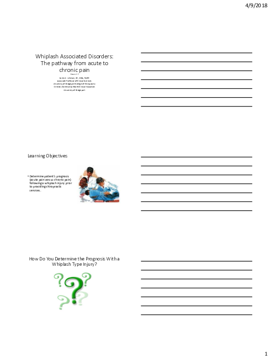 (PDF) Whiplash-Associated Disorders