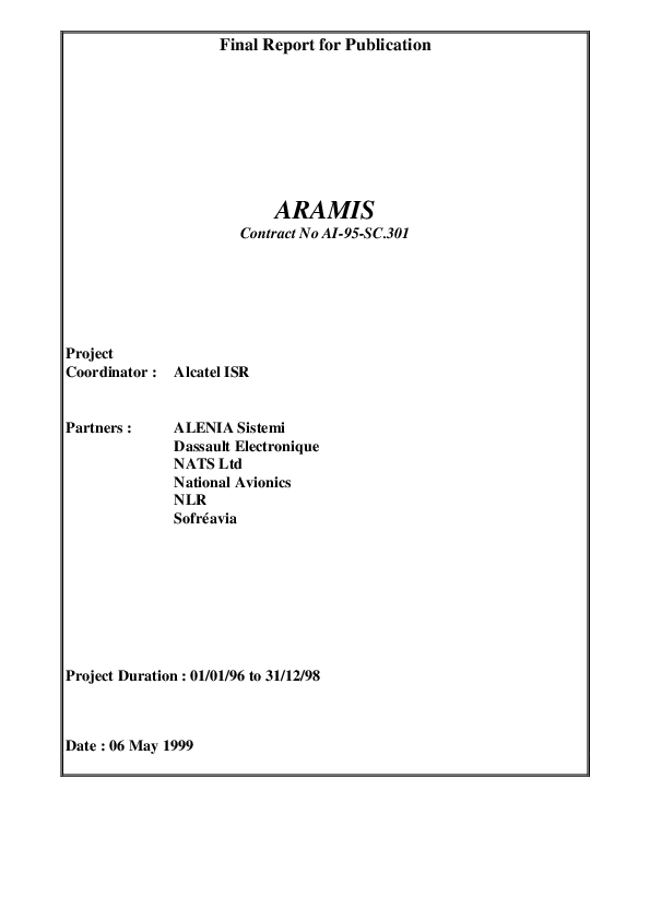 (PDF) ARAMIS-Final Report