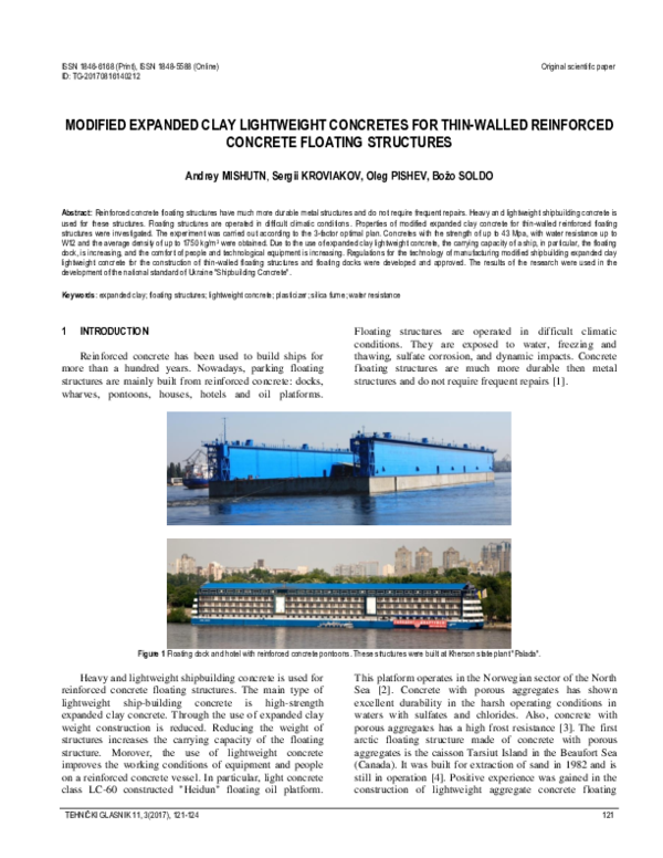 (PDF) Modified expanded clay lightweight concretes for thin-walled ...