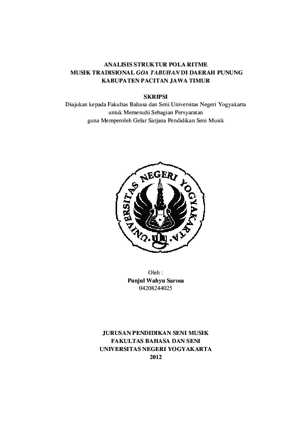 (PDF) Analisis Struktur Pola Ritme Musik Tradisional Goa Tabuhan DI ...