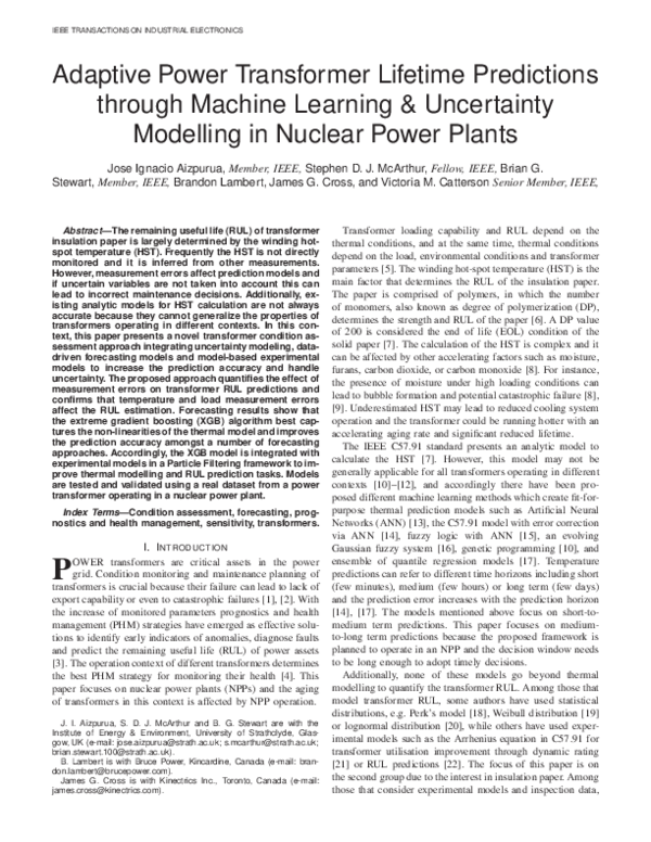 (PDF) Adaptive Power Transformer Lifetime Predictions Through Machine ...