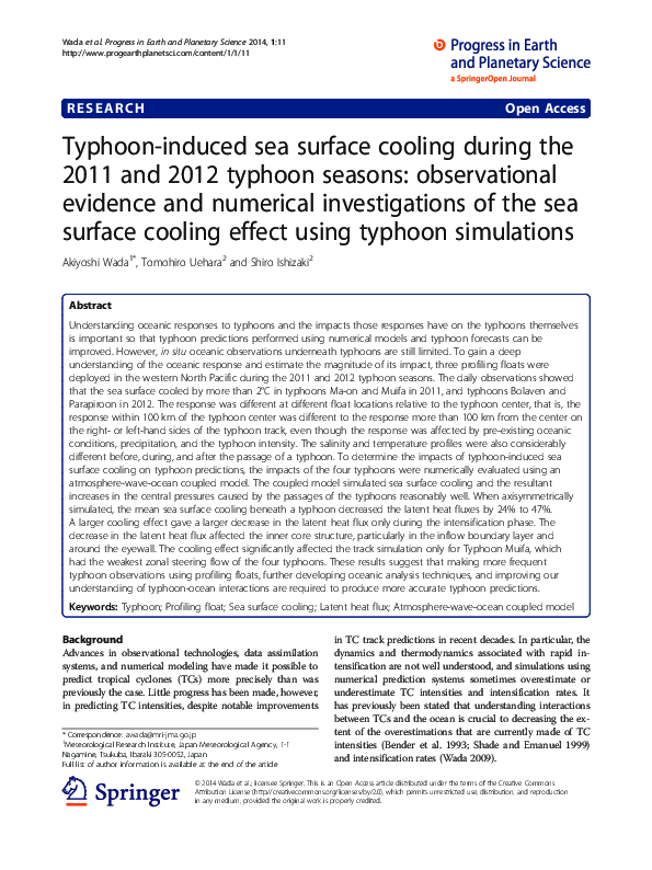 (PDF) Typhoon-induced sea surface cooling during the 2011 and 2012 typhoon seasons ...