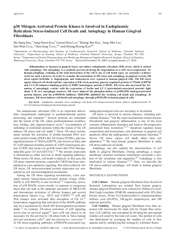 (PDF) p38 Mitogen-activated Protein Kinase Is Involved in H2O2-induced Phospholipase D ...