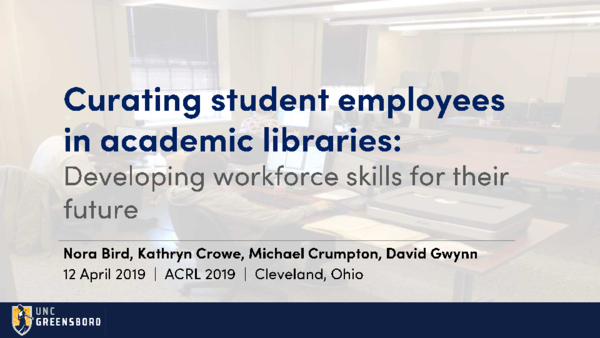 (PDF) Curating student employees in academic libraries: Developing ...