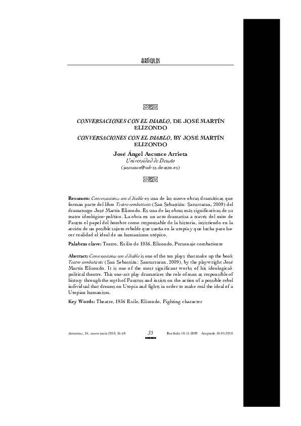 (PDF) Conversaciones con el diablo", de José Martín Elizondo