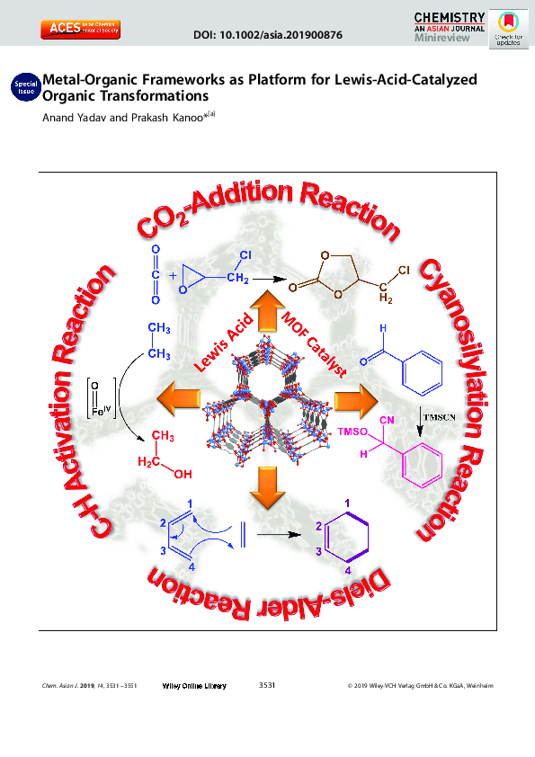 (PDF) Metal‐Organic Frameworks as Platform for Lewis‐Acid‐Catalyzed ...