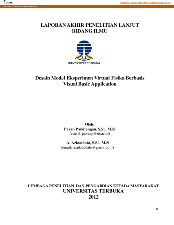 (PDF) Desain Model Eksperimen Virtual Fisika Berbasis Virtual Basic ...