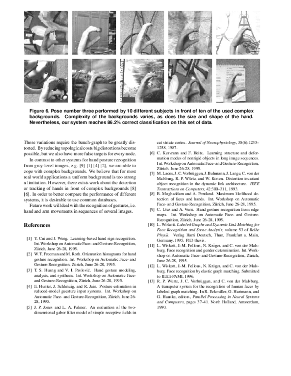 (PDF) Robust classification of hand postures against complex backgrounds | Jochen Triesch ...