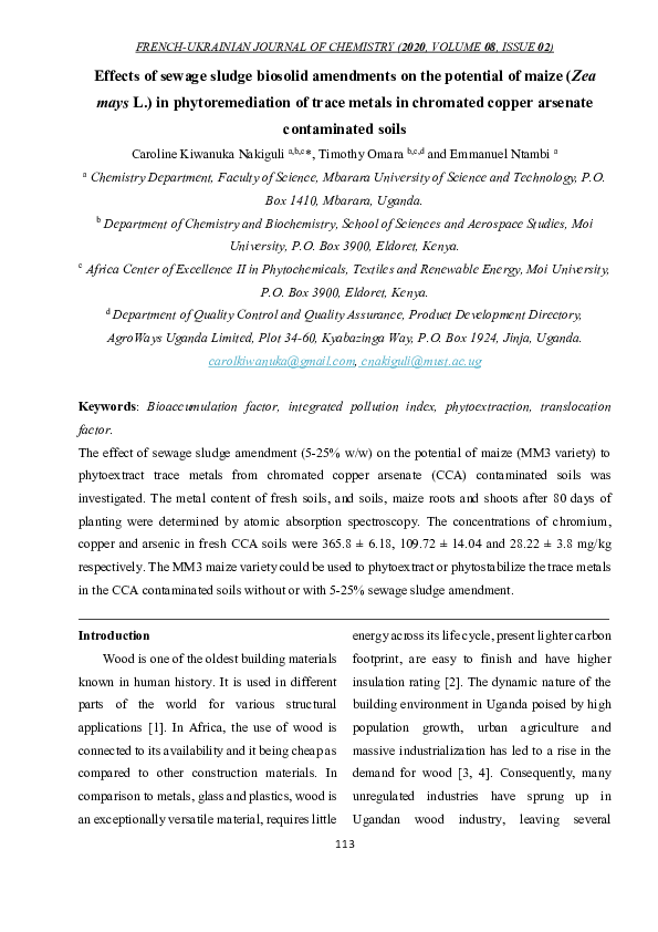 (PDF) Effects of sewage sludge biosolid amendments on the potential of ...
