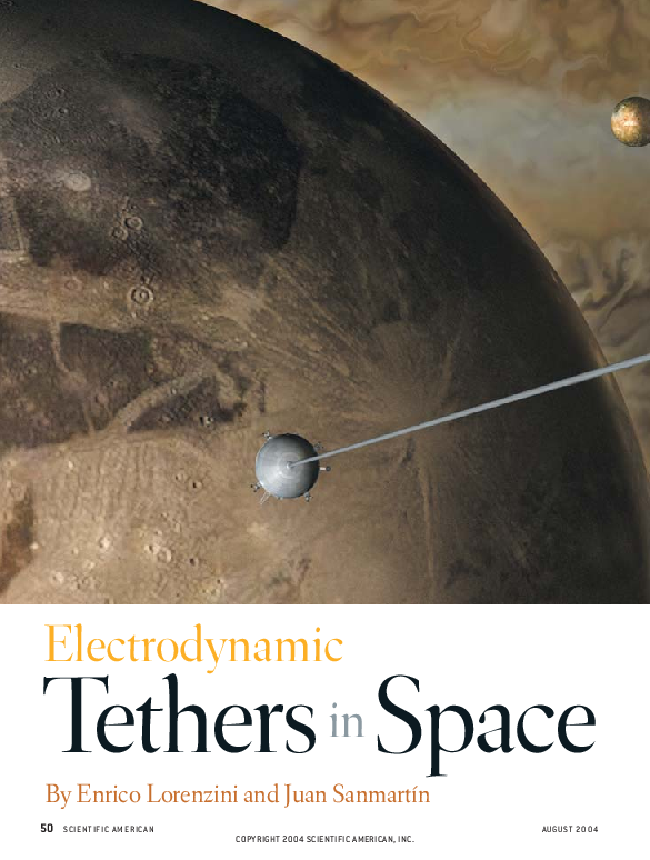 (PDF) Electrodynamic Tethers in Space | Enrico Lorenzini - Academia.edu
