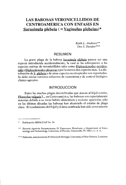 (PDF) Las babosas veronicellidos de Centroamérica con énfasis en ...
