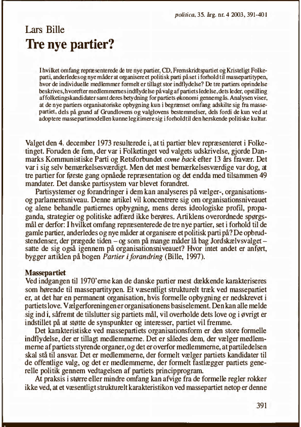 (PDF) Tre nye partier?