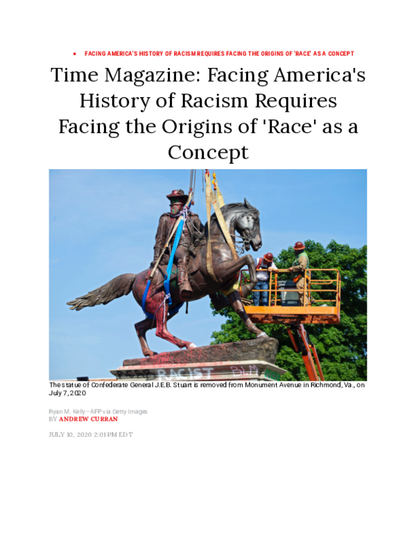 (PDF) Time Magazine: Facing America's History of Racism Requires Facing ...
