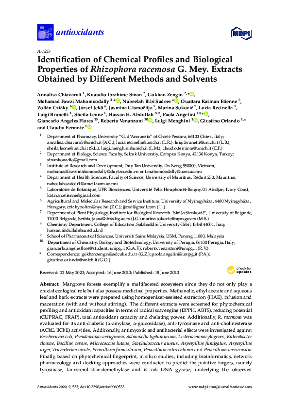 (PDF) Identification of Chemical Profiles and Biological Properties of ...