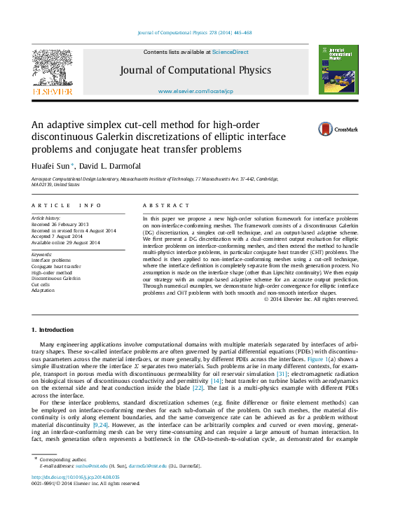 (PDF) An adaptive simplex cut-cell method for high-order discontinuous ...