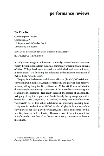 (PDF) The Crucible