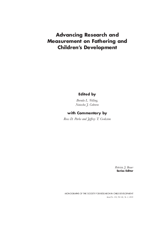 (PDF) Advancing Research and Measurement on Fathering and Children's Development