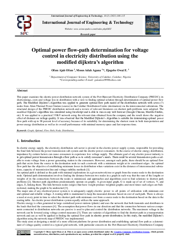 (PDF) Optimal power flow-path determination for voltage control in ...