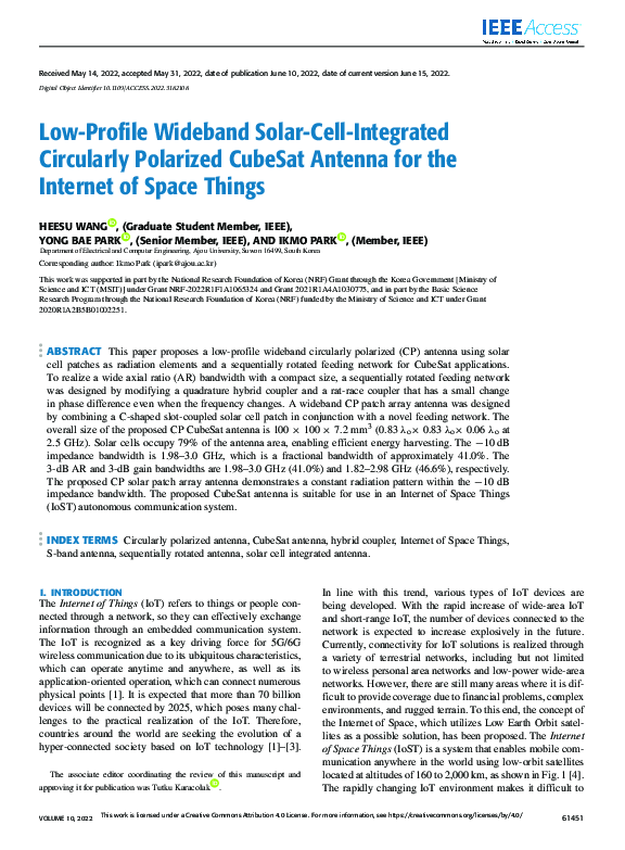 (PDF) Low-Profile Wideband Solar-Cell-Integrated Circularly Polarized ...