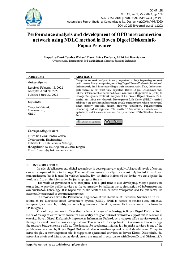 (PDF) Performance analysis and development of OPD interconnection network using NDLC method in ...