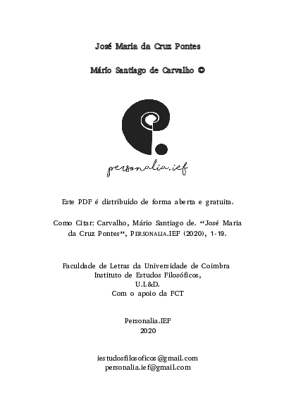 (PDF) José Maria da Cruz Pontes
