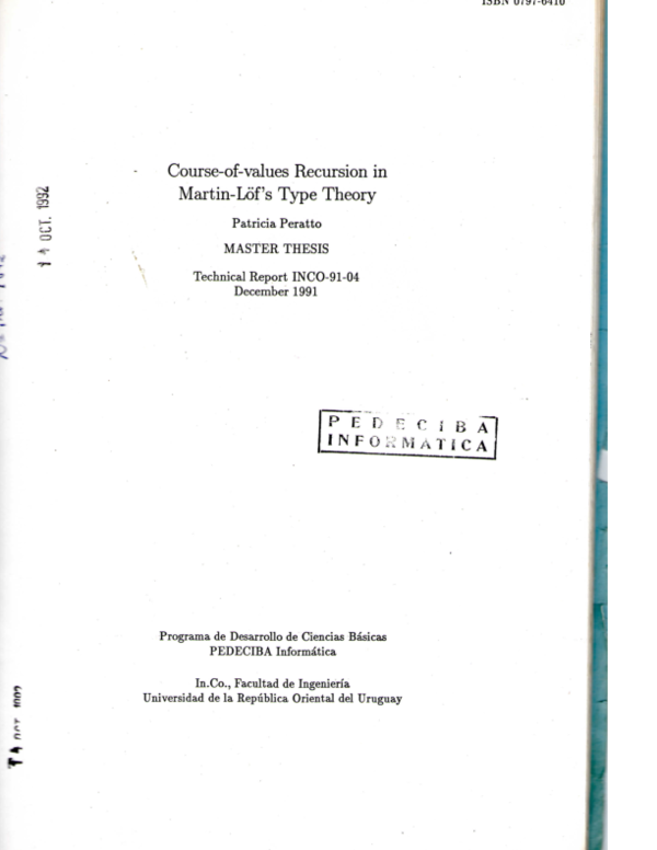 Pdf Course Of Values Induction In Type Theory 4920