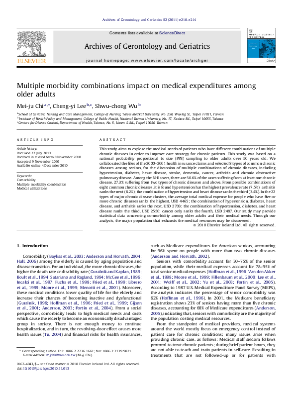 (PDF) Multiple morbidity combinations impact on medical expenditures ...
