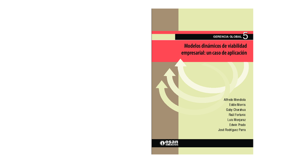 (PDF) Modelos din?micos de viabilidad empresarial : un caso de aplicaci?n