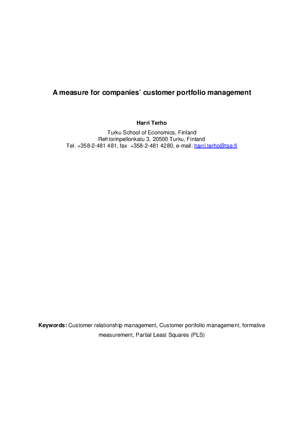 pdf-a-measure-for-companies-customer-portfolio-management-harri