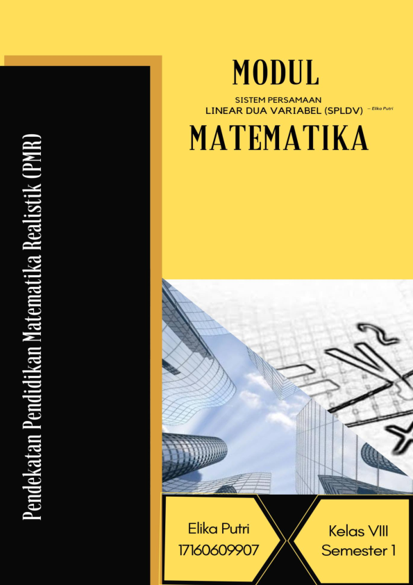 (PDF) Modul Sistem Persamaan Linear Dua Variabel (SPLDV) Kelas VIII SMP/MTs