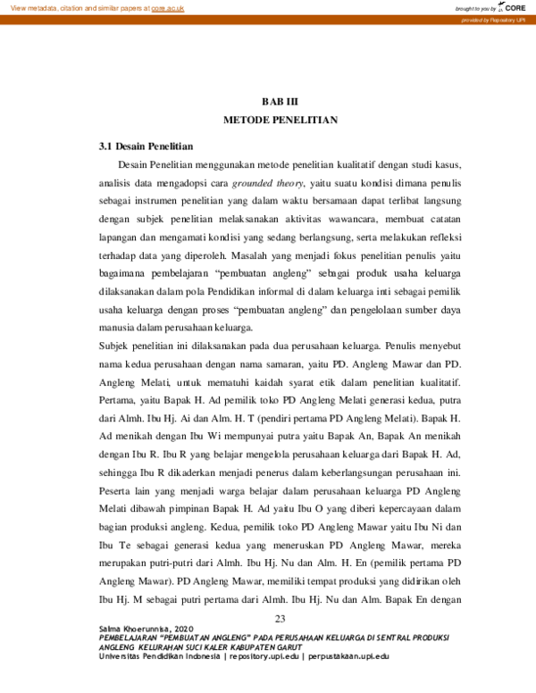 (PDF) Pembelajaran “Pembuatan Angleng” Pada Perusahaan Keluarga DI ...