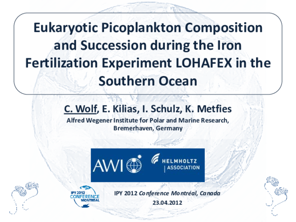 (PDF) Eukaryotic picoplankton composition and succession during the ...