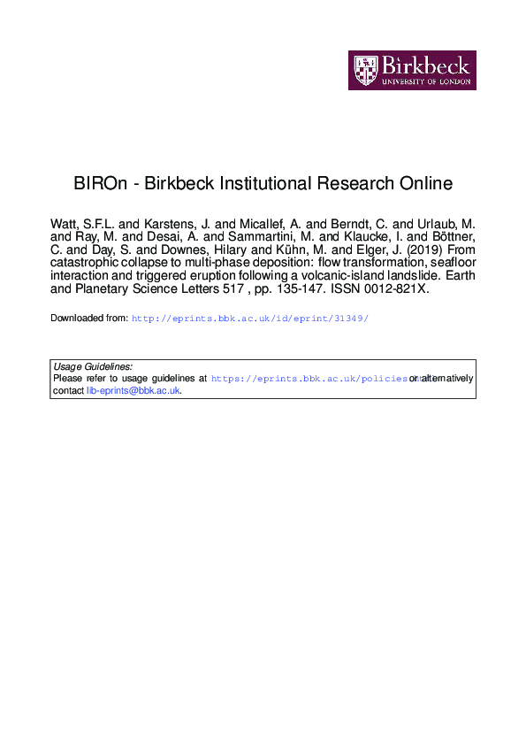(PDF) From catastrophic collapse to multi-phase deposition: Flow ...