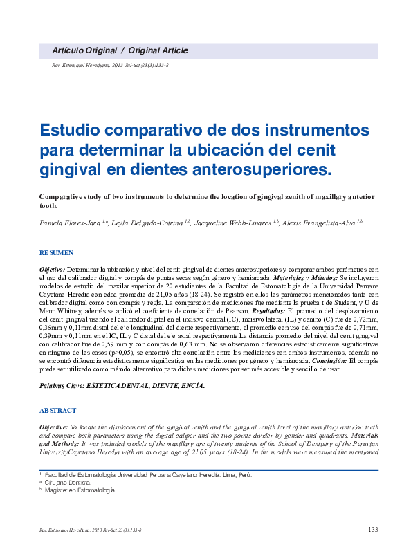 (PDF) Estudio comparativo de dos instrumentos para determinar la ...