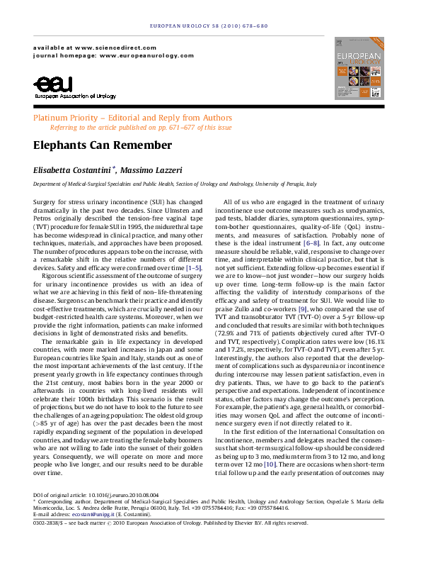 (PDF) Elephants Can Remember