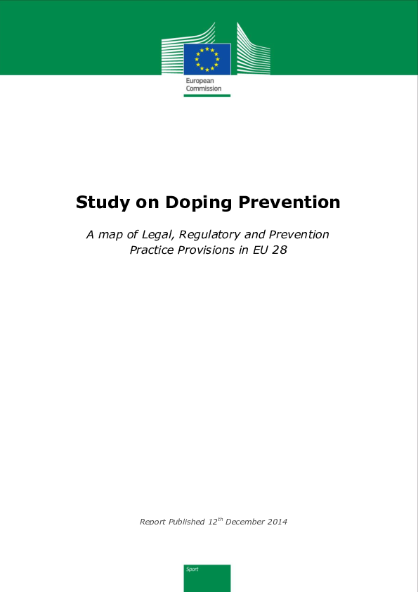 (PDF) Study on Doping Prevention: A map of Legal, Regulatory and ...